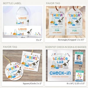 Science Birthday Bundle, Mad Science Party Collection, Science Lab ...
