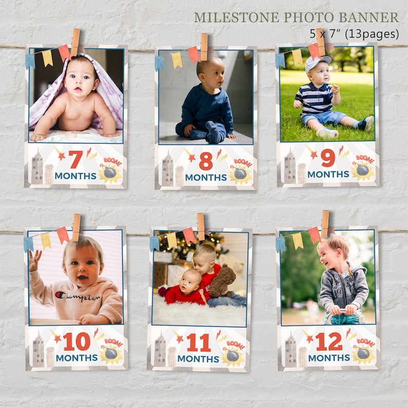 Editable Superhero 1st Birthday Bundle Superhero Party - Etsy