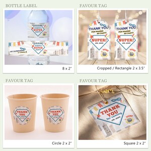 Editable Superhero Birthday Bundle, Superhero Party Collection ...