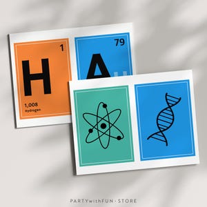 Periodic Table Happy Birthday Banner, Science Party Bunting Banner, Mad ...