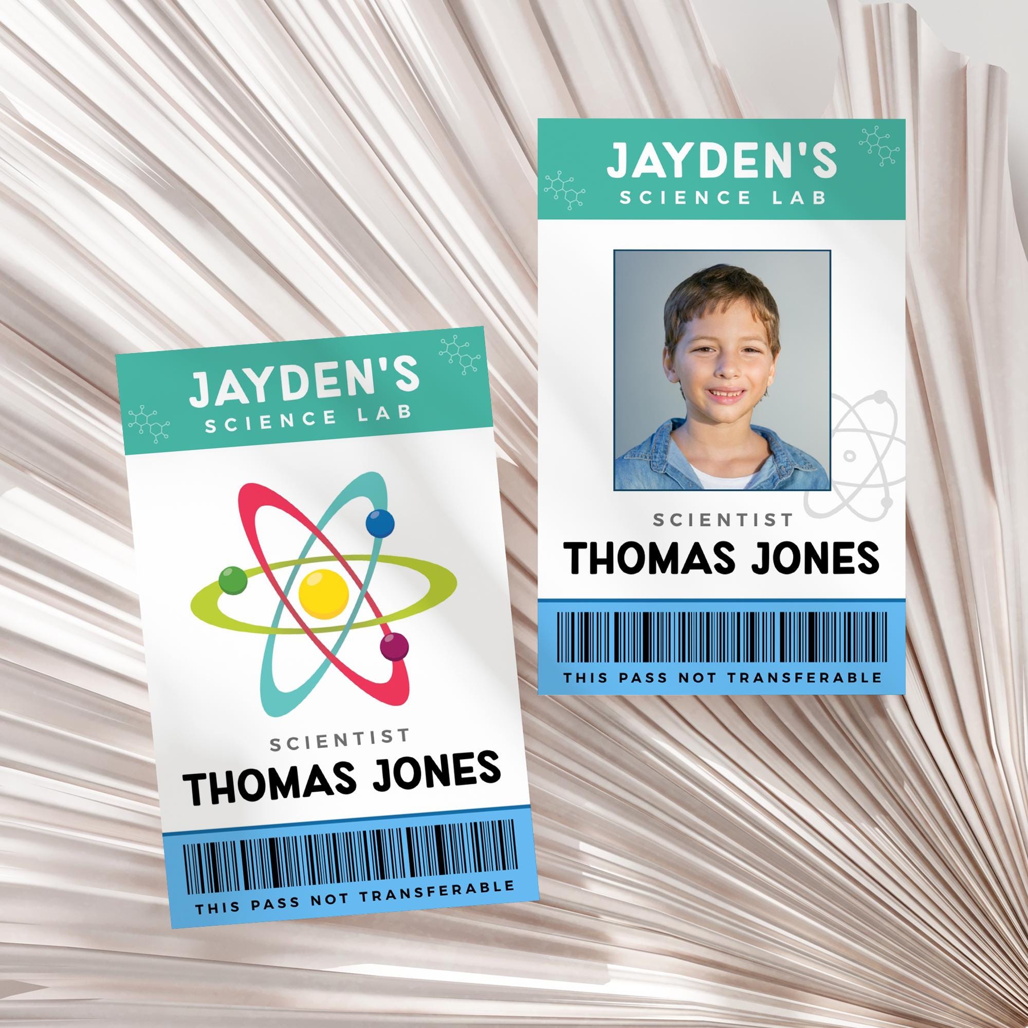 Editable Scientist ID Badge, Mad Scientist Name Tag, Science Birthday ...