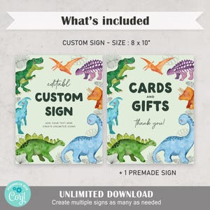 Dinosaur Birthday Custom Sign, Dino-mite Party Table Sign, Boy Birthday ...
