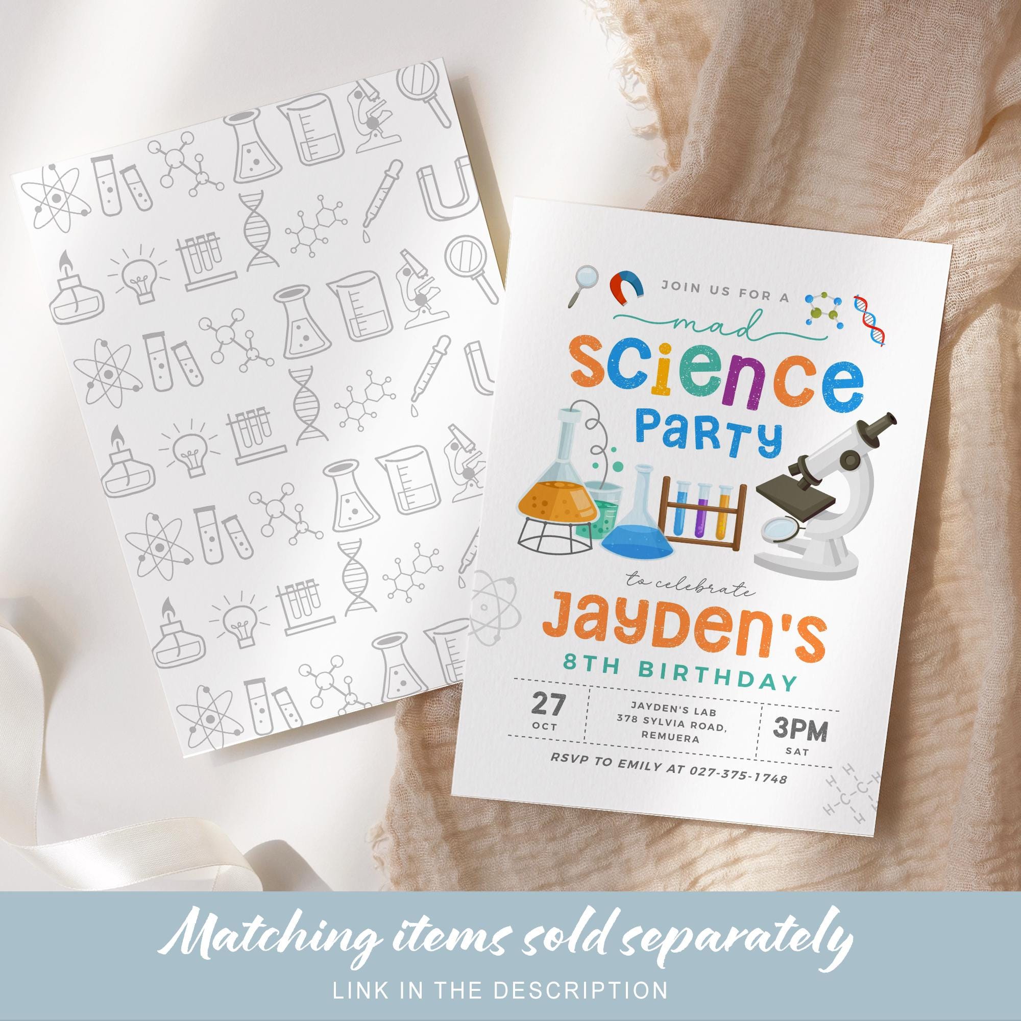 Editable Scientist ID Badge, Mad Scientist Name Tag, Science Birthday ...