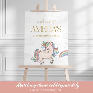 Unicorn Birthday Party Favor Tags, Unicorn and Rainbow Gift Tags, Girl ...