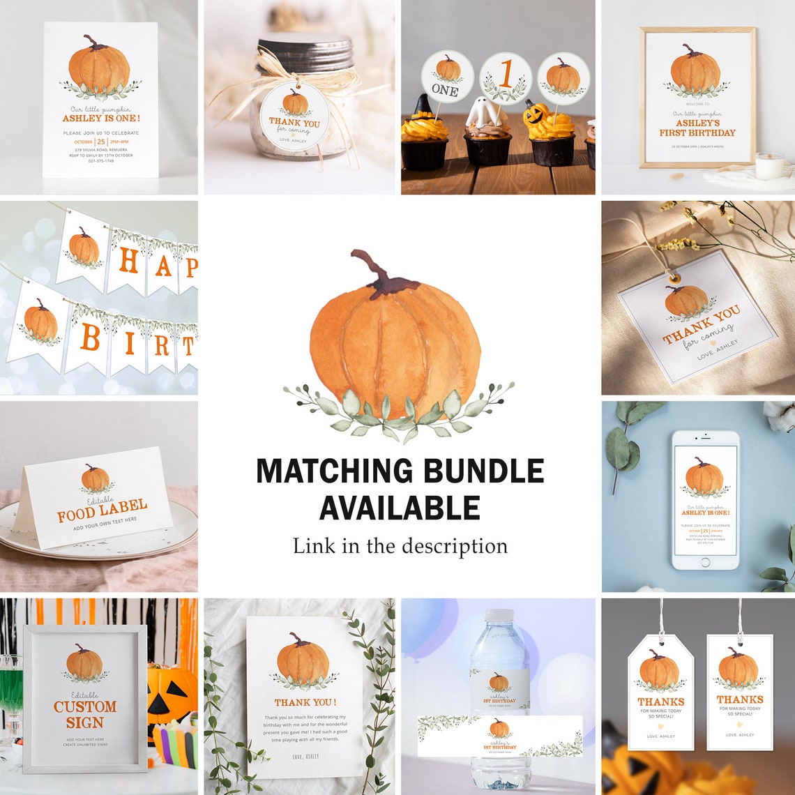 Editable Pumpkin Milestone Sign Halloween Party Milestone - Etsy
