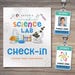 Editable Scientist Check-in Sign & ID Badge Set, Printable Scientist ...