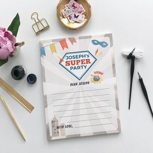 Editable Superhero Time Capsule Sign, Superhero Message Cards, Modern ...