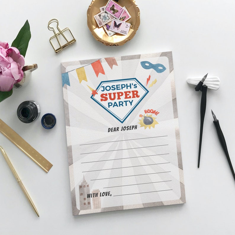 Editable Superhero Time Capsule Sign Superhero Message Cards - Etsy