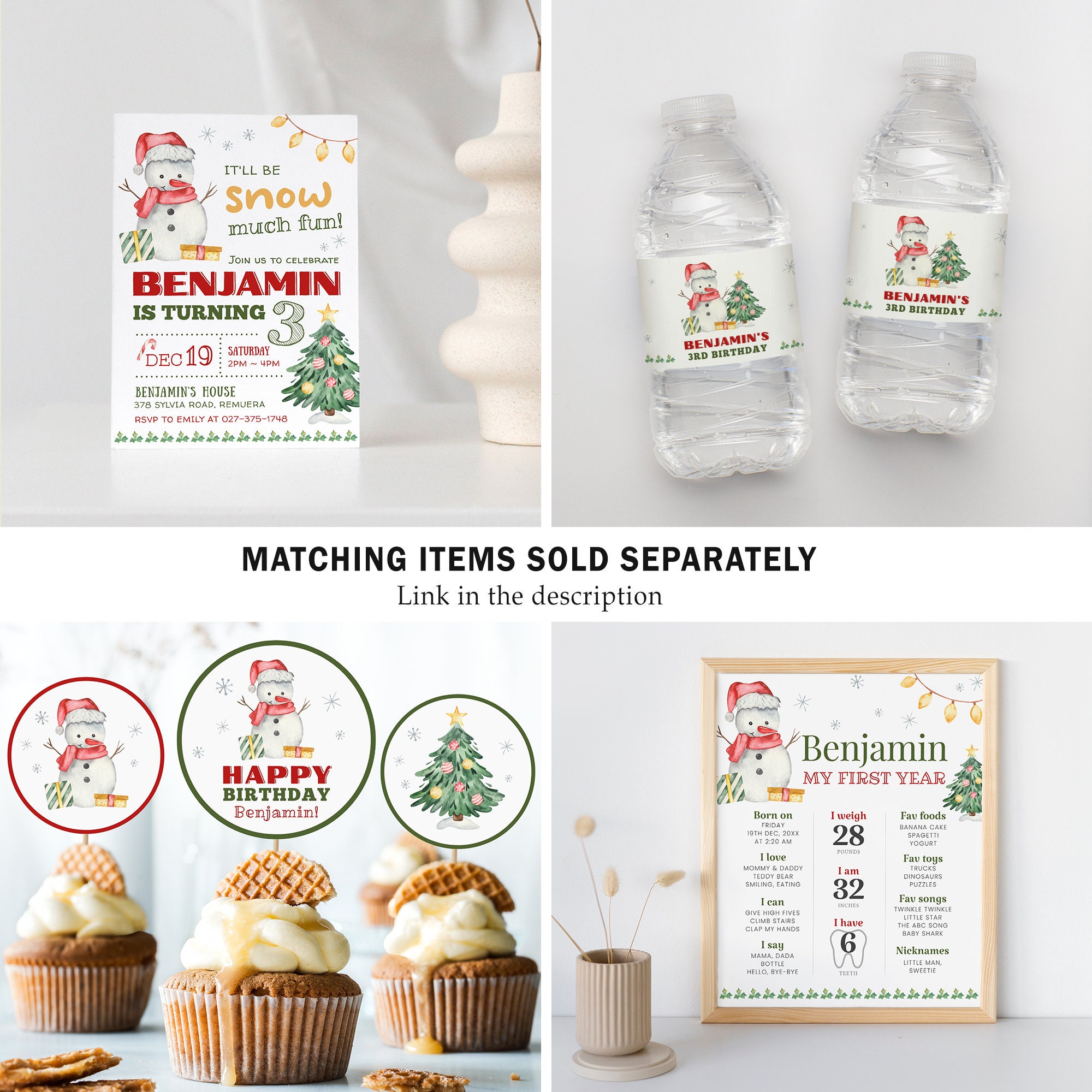 Editable Snowman Time Capsule Sign Snowman Message Cards - Etsy