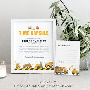 Editable Construction 1st Birthday Bundle, Construction Party ...