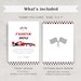 Race Car Birthday Thank You Card, Racing Car Party Thank You Note, Boy ...