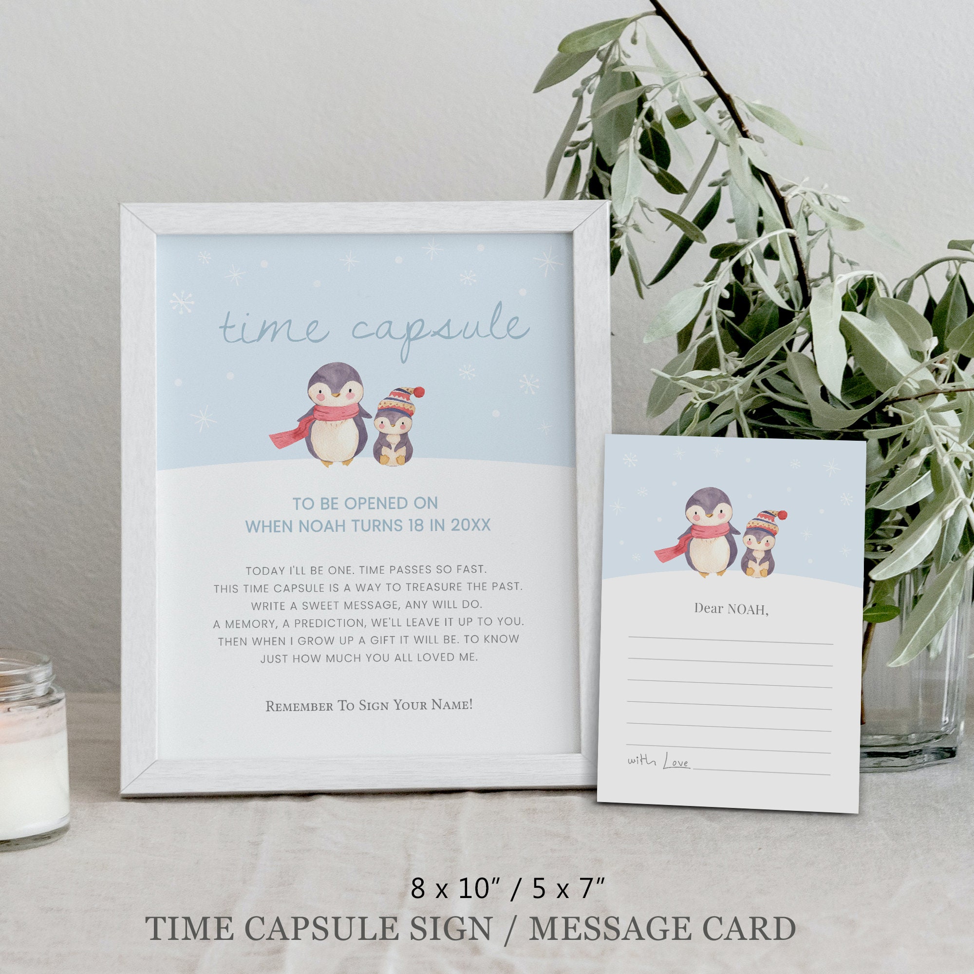 Editable Penguin 1st Birthday Bundle Christmas Party - Etsy