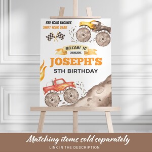 Editable Monster Truck 1st Birthday Bundle, Monster Truck Party ...