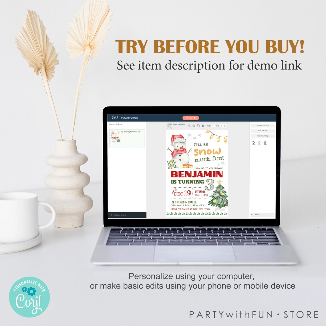 Editable Snowman Time Capsule Sign Snowman Message Cards - Etsy