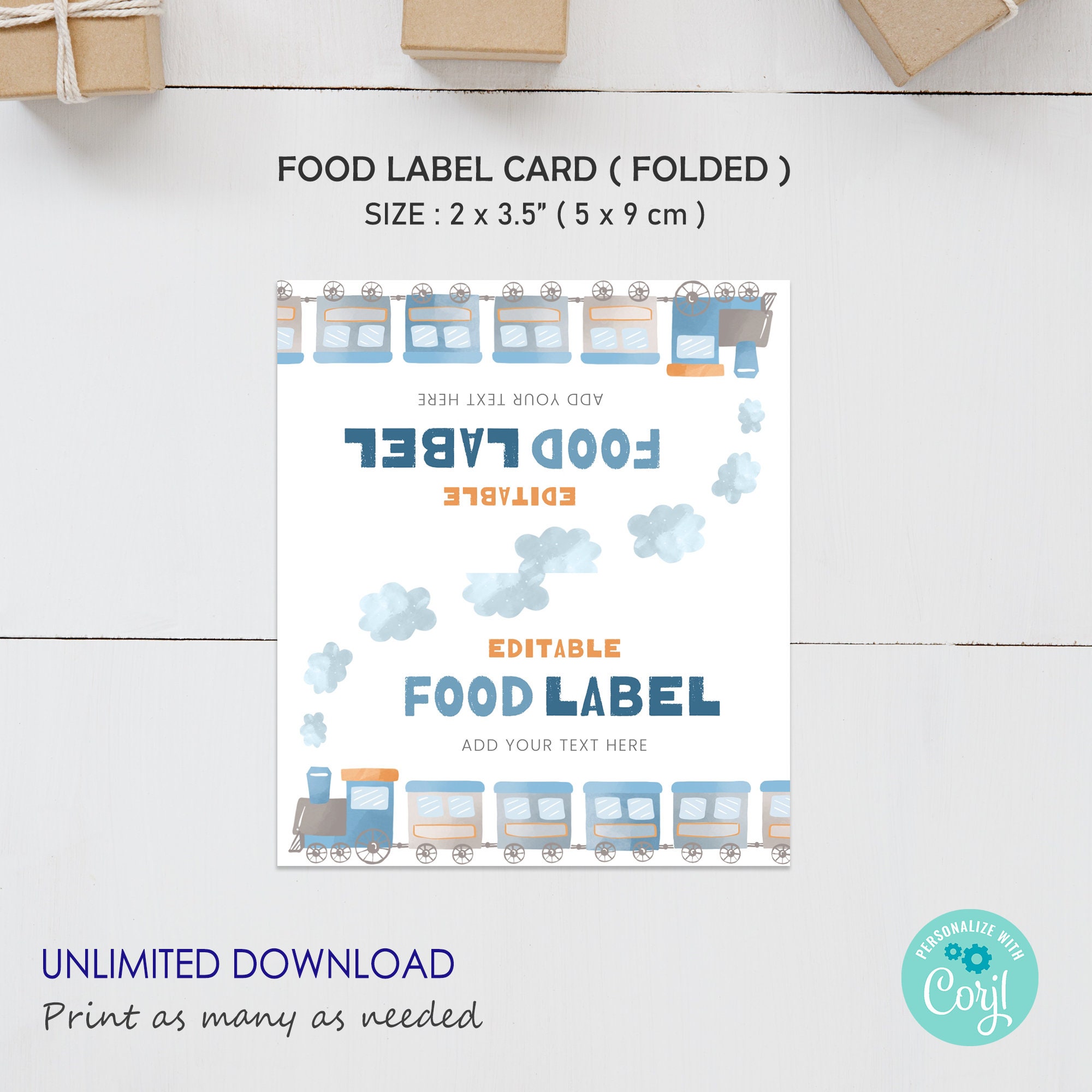 Editable Train Birthday Food Label Choo Choo Train Party - Etsy Canada