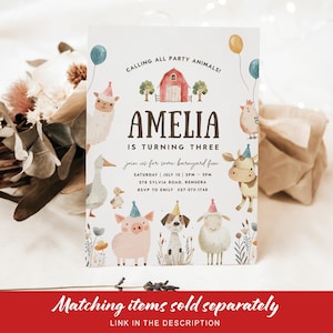 Farm Birthday Food Labels, Barnyard Party Folded Place Cards, Cute Farm ...