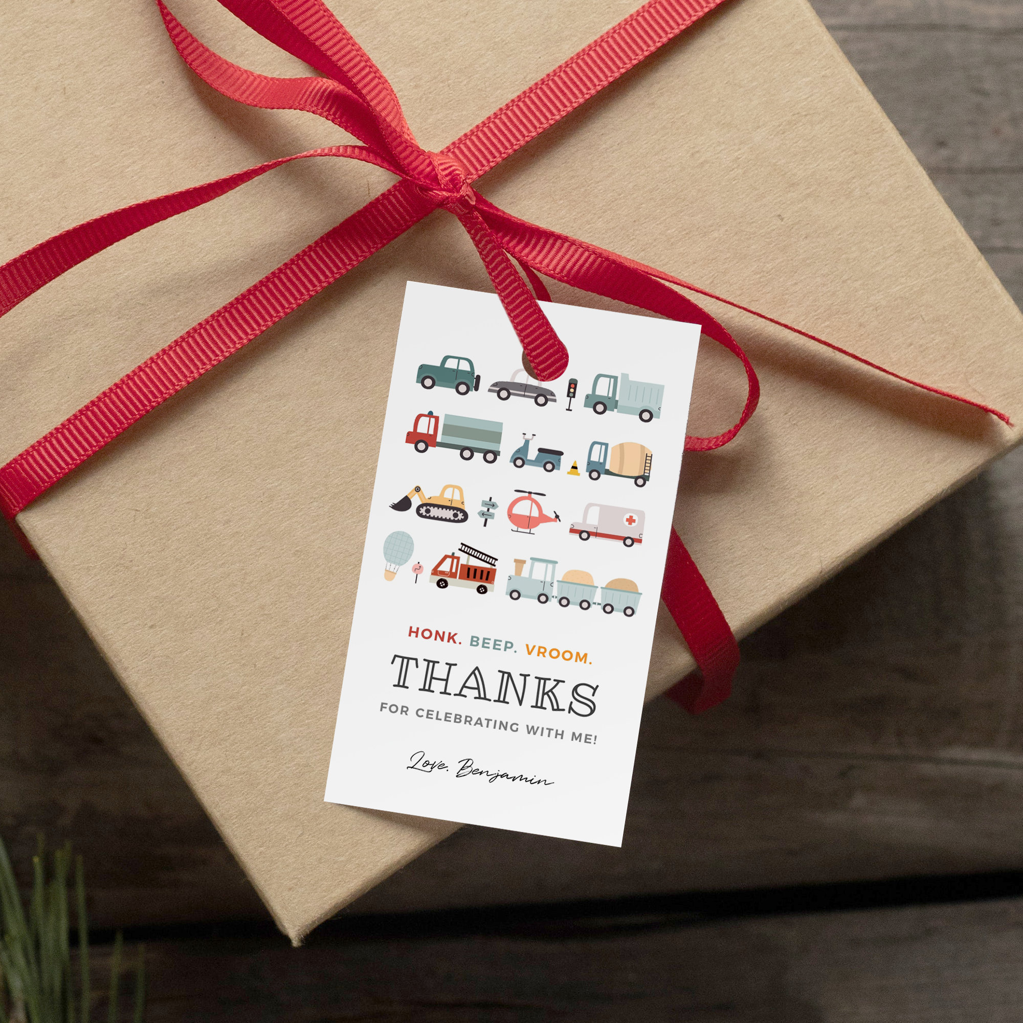 Editable Transportation Birthday Favor Tags, Minimalist Transportation ...