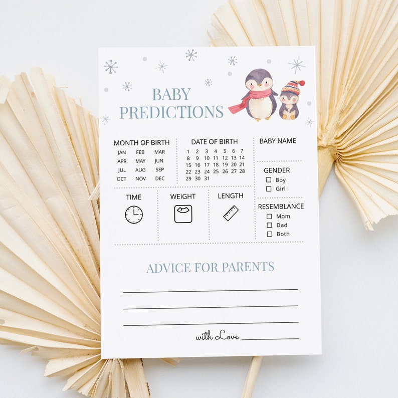 Editable Penguin Baby Shower Games Winter Party Game Bundle - Etsy