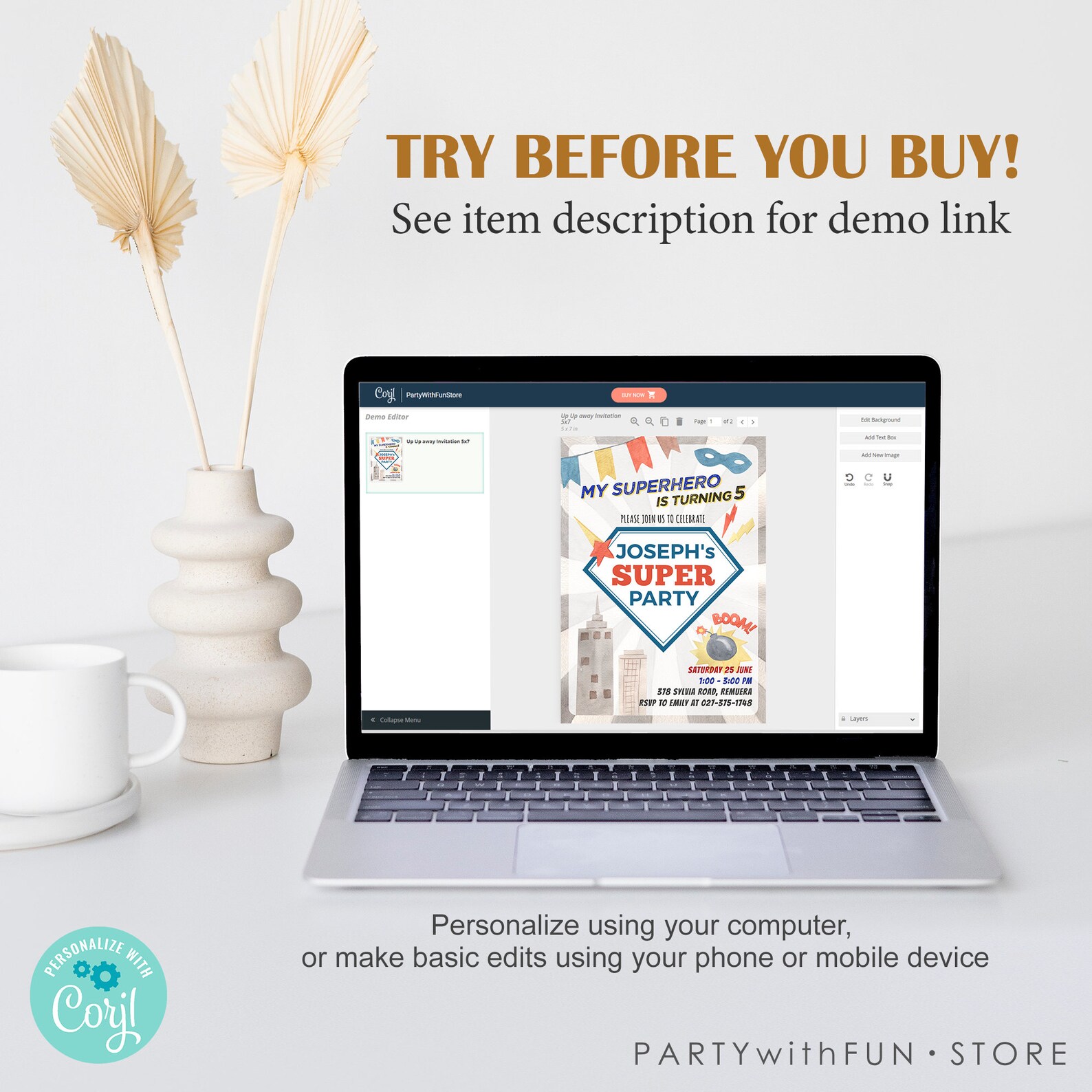 Editable Superhero Birthday Bundle Superhero Party - Etsy