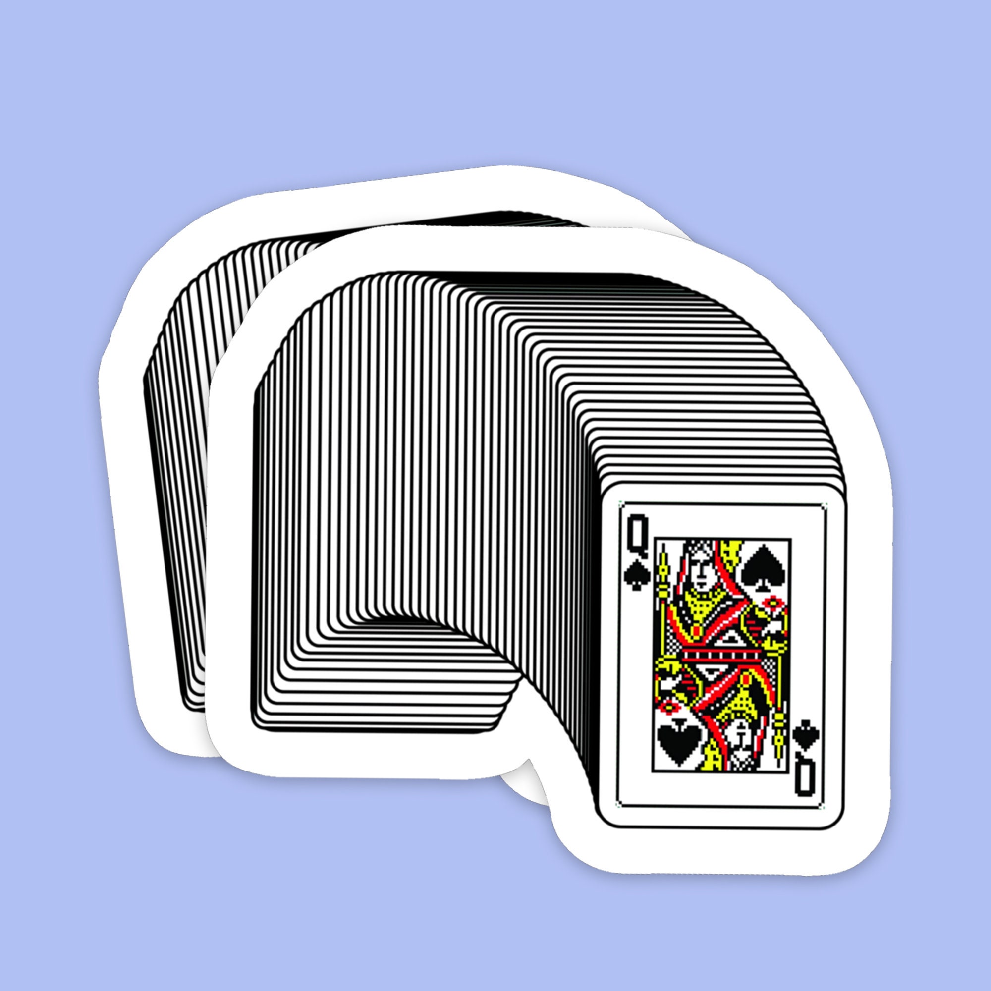 Solitaire Cards Sticker - Etsy