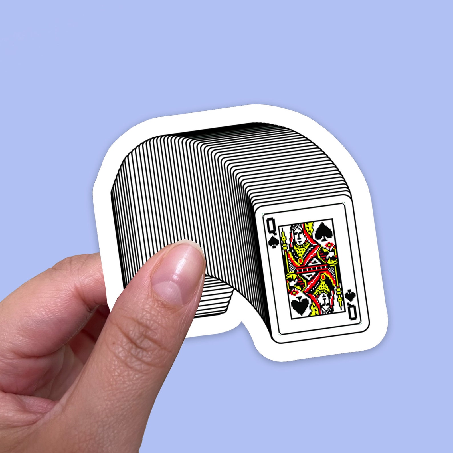 Solitaire Cards Sticker - Etsy