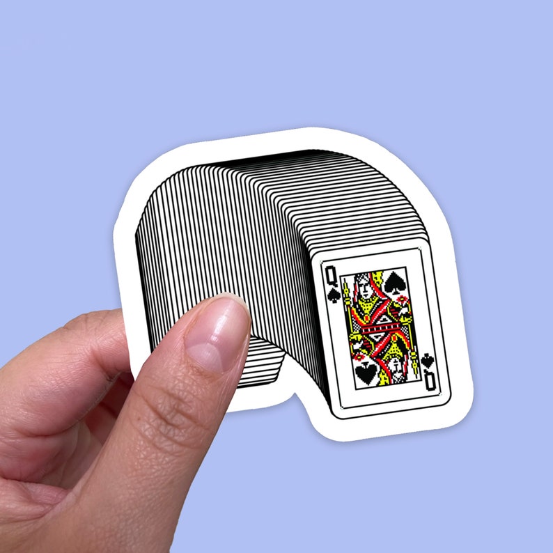 Solitaire Cards Sticker - Etsy