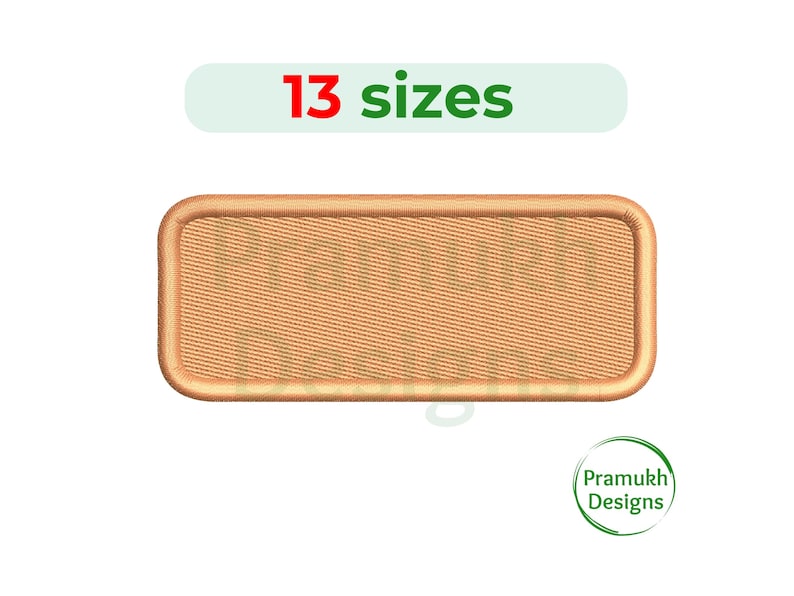 Curved Edge Rectangle Embroidery Design (1.5–7.5 Inch) – Mini Filled ...
