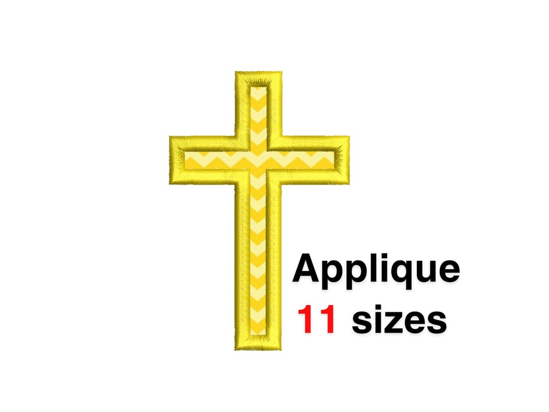 Cross Applique Design. Cross Embroidery Design. Embroidery Cross ...