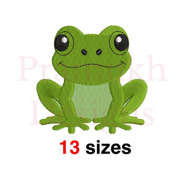 Frog Embroidery - Etsy
