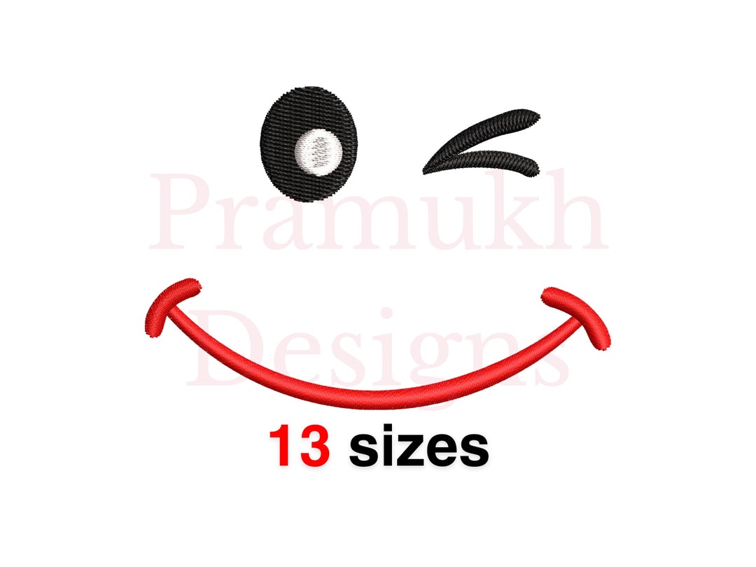 Smiley Face Embroidery Design. Machine Embroidery Design. Emoji Face ...