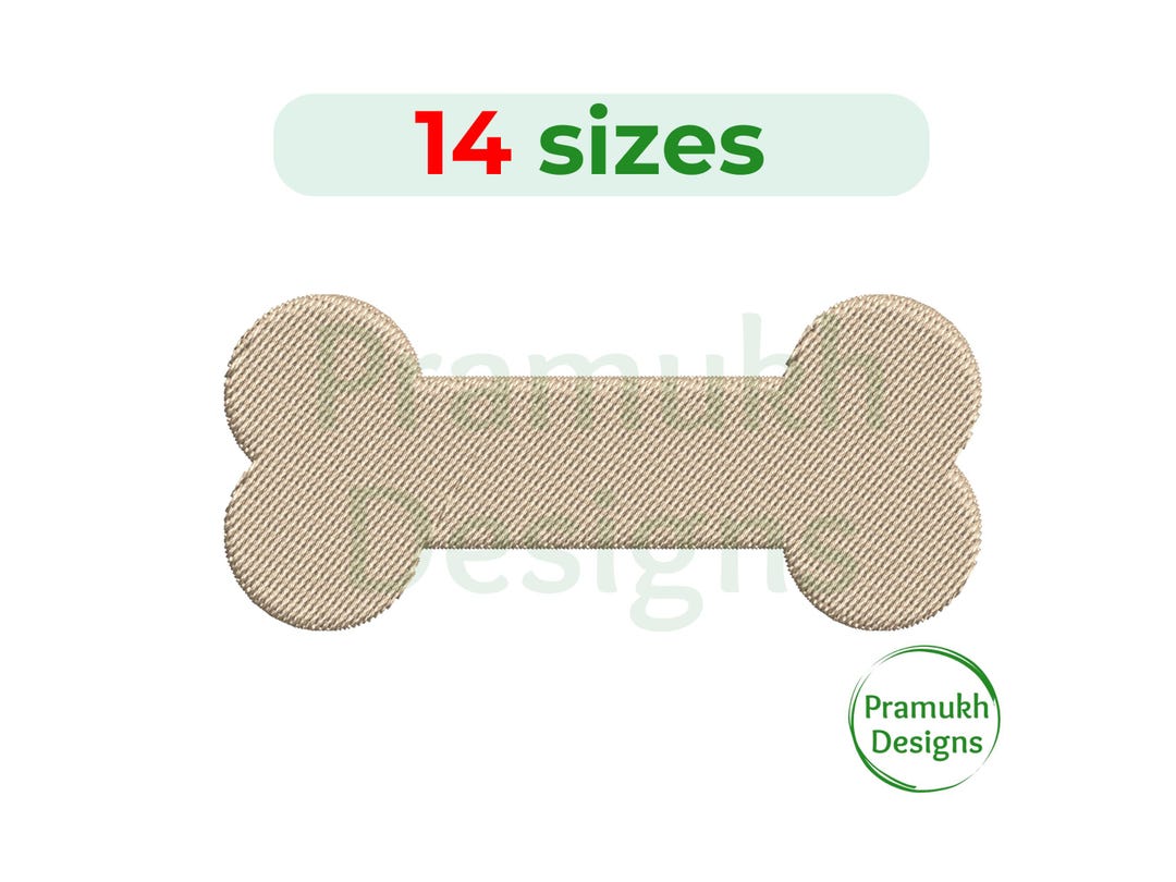 Dog Bone Embroidery Design. Dog Bone Embroidery. Dog Bone Silhouette ...