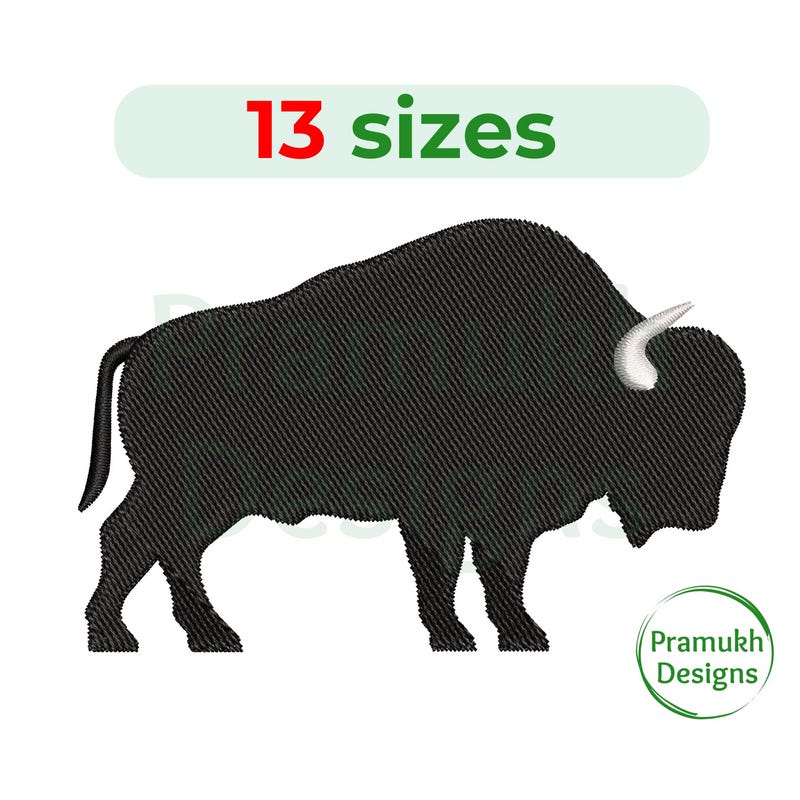 Buffalo Hand Embroidery Design - Etsy