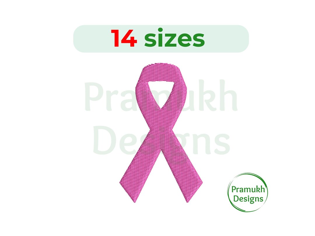 Cancer Awareness Ribbon Embroidery Design. Cancer Ribbon Design ...