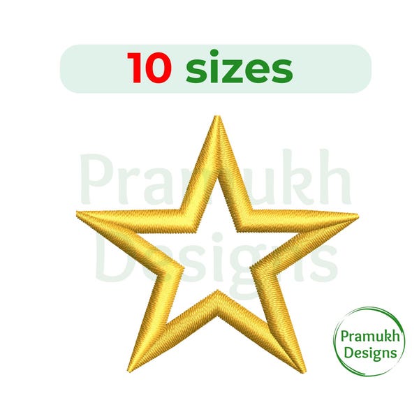 Star Embroidery - Etsy