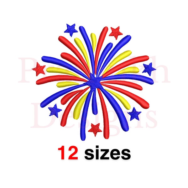Firework Embroidery - Etsy