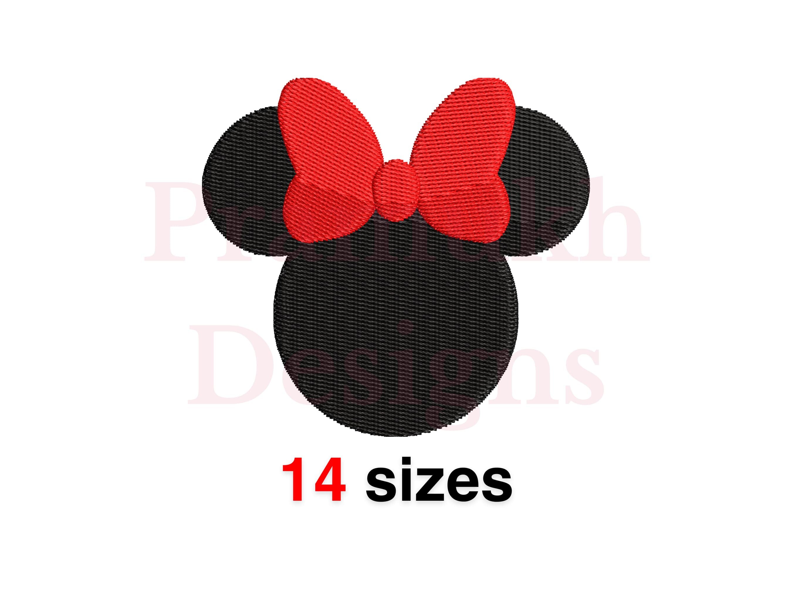 Set 14 Size Mickey and Minnie Embroidery Design. Mouse Embroidery ...