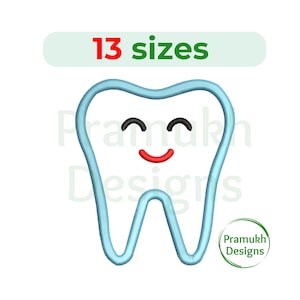 Tooth Embroidery Design. Tooth Mini Design. Tooth Fairy Design. Tooth ...