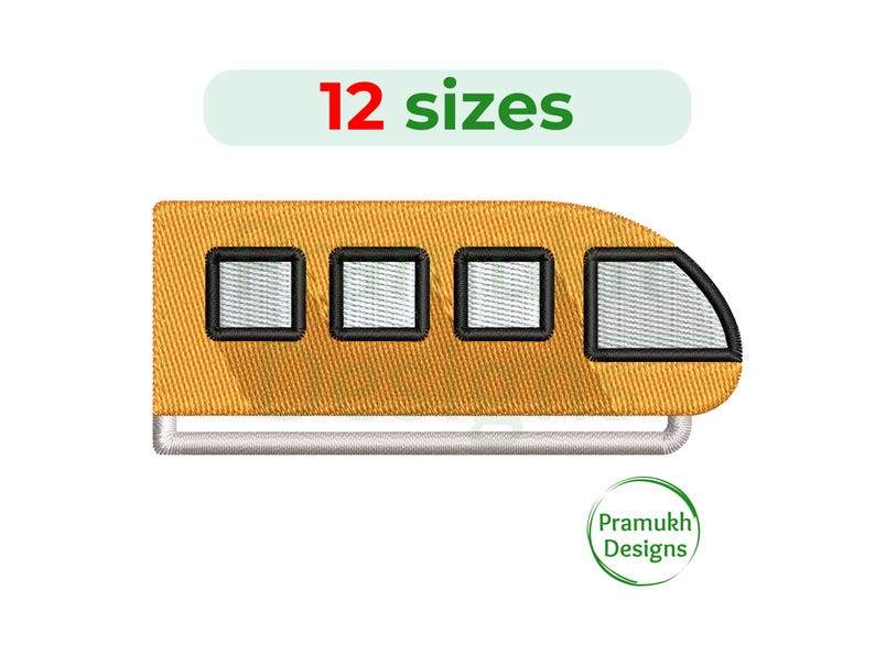 Monorail Embroidery Design (2–7.5 Inch) – Mini Mono Rail, Silhouette ...