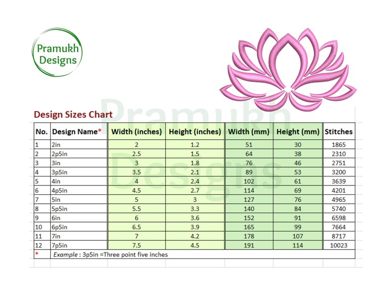 Lotus Embroidery Design (2–7.5 Inch) – Mini Lotus, Flower, Silhouette ...