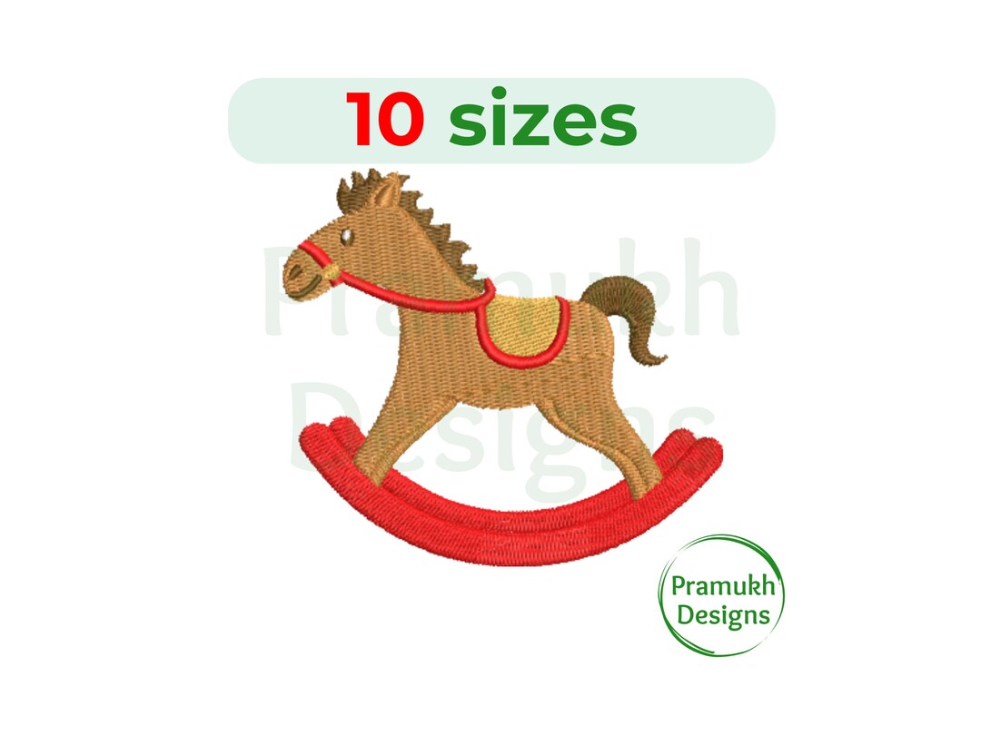 Rocking Horse Embroidery Design. Rocking Horse Mini. Rocking Horse ...