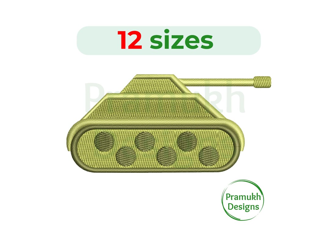 Tank Embroidery Design. Tank Mini Design. Tank Silhouette. Machine ...