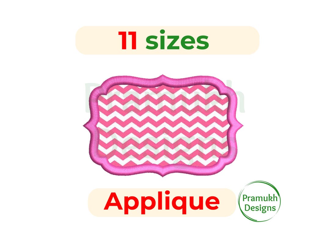 Frame Applique Design. Embroidery Pattern Frame. Embroidery Applique ...