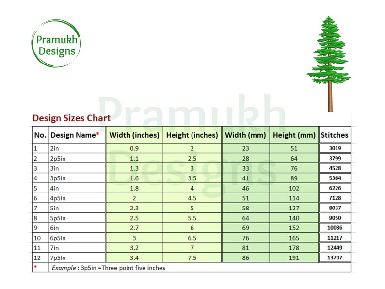 Tree Embroidery Design (2–7.5 Inch) – Mini Tree, Tree Silhouette ...