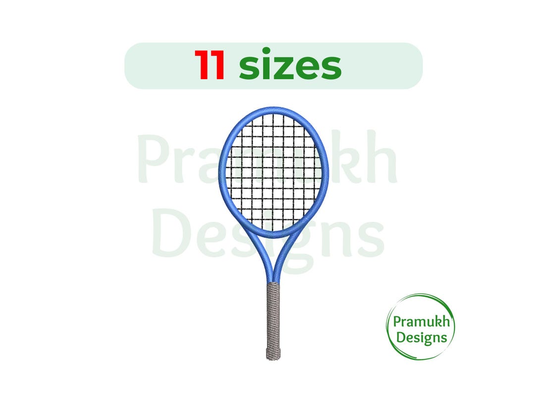 Tennis Racket Embroidery Design. Machine Embroidery Designs. Sport ...
