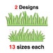 Grass Embroidery Design. Grass Silhouette. Grass Design. Embroidery ...