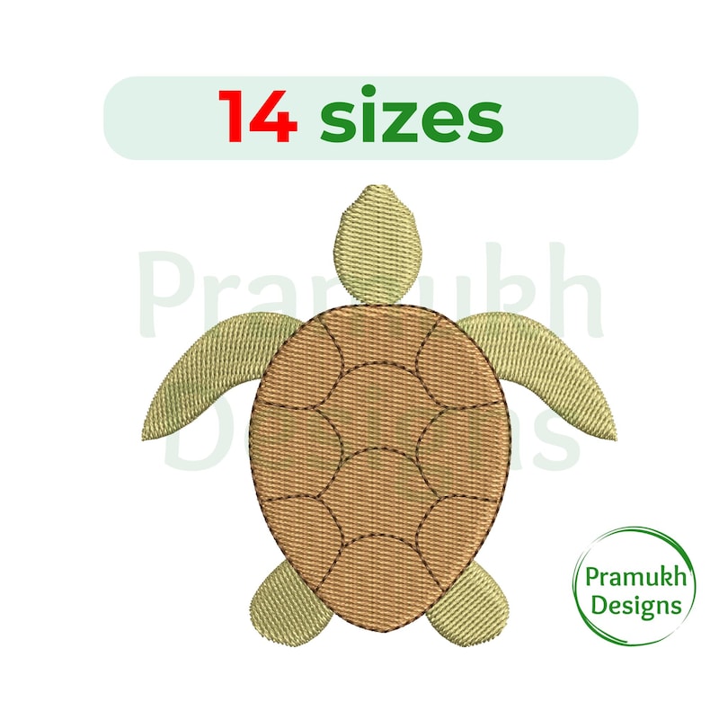 Turtle Embroidery - Etsy