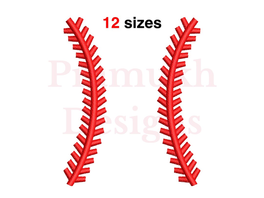 Baseball Laces Embroidery Design. Machine Embroidery Design. Softball ...
