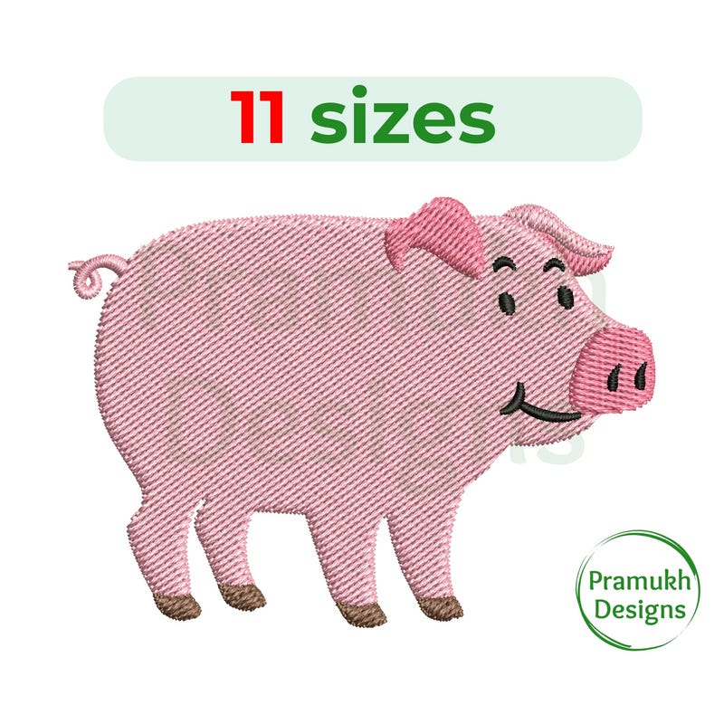 Pig Embroidery - Etsy
