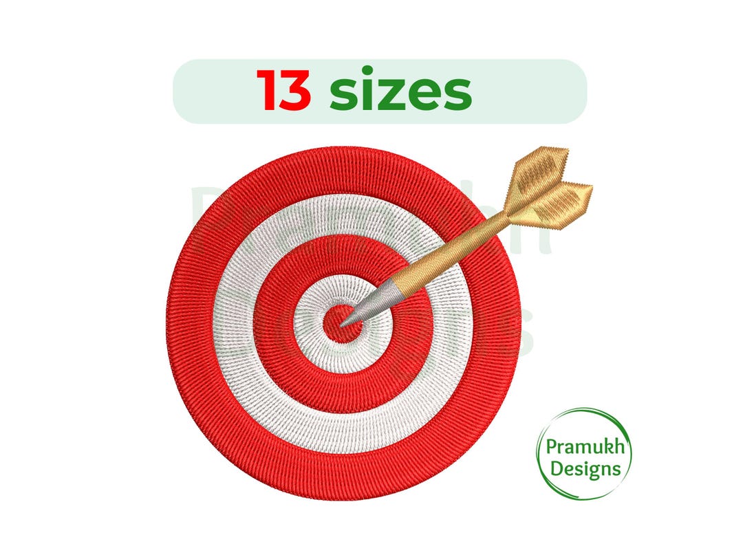 Dartboard Darts Embroidery Design. Target Silhouette. Target Mini ...