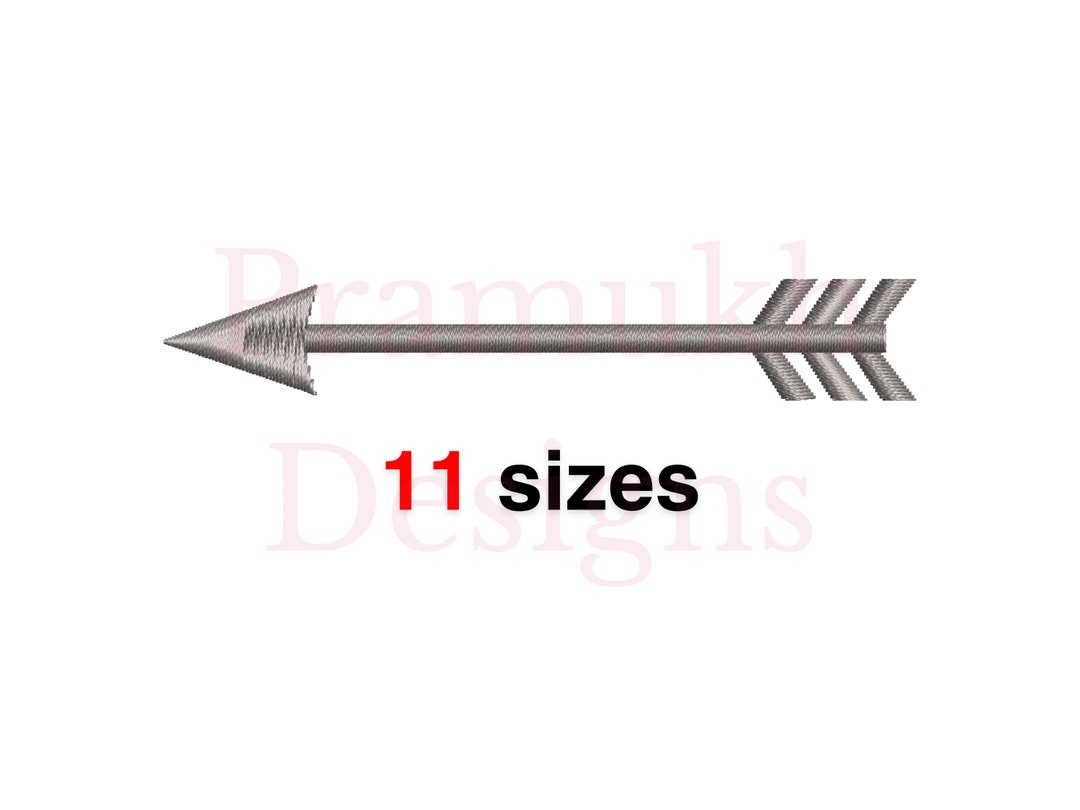 Arrow Embroidery Design. Mini Arrow. Arrow Pattern. Machine Embroidery ...